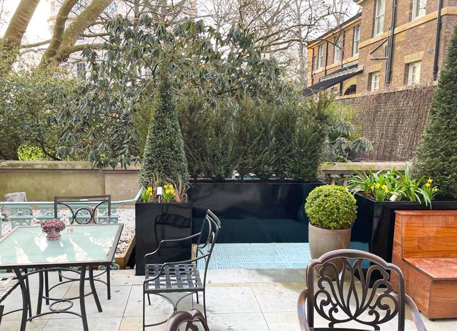 Bespoke Fibreglass Planters for Terrace | Livingreen Design