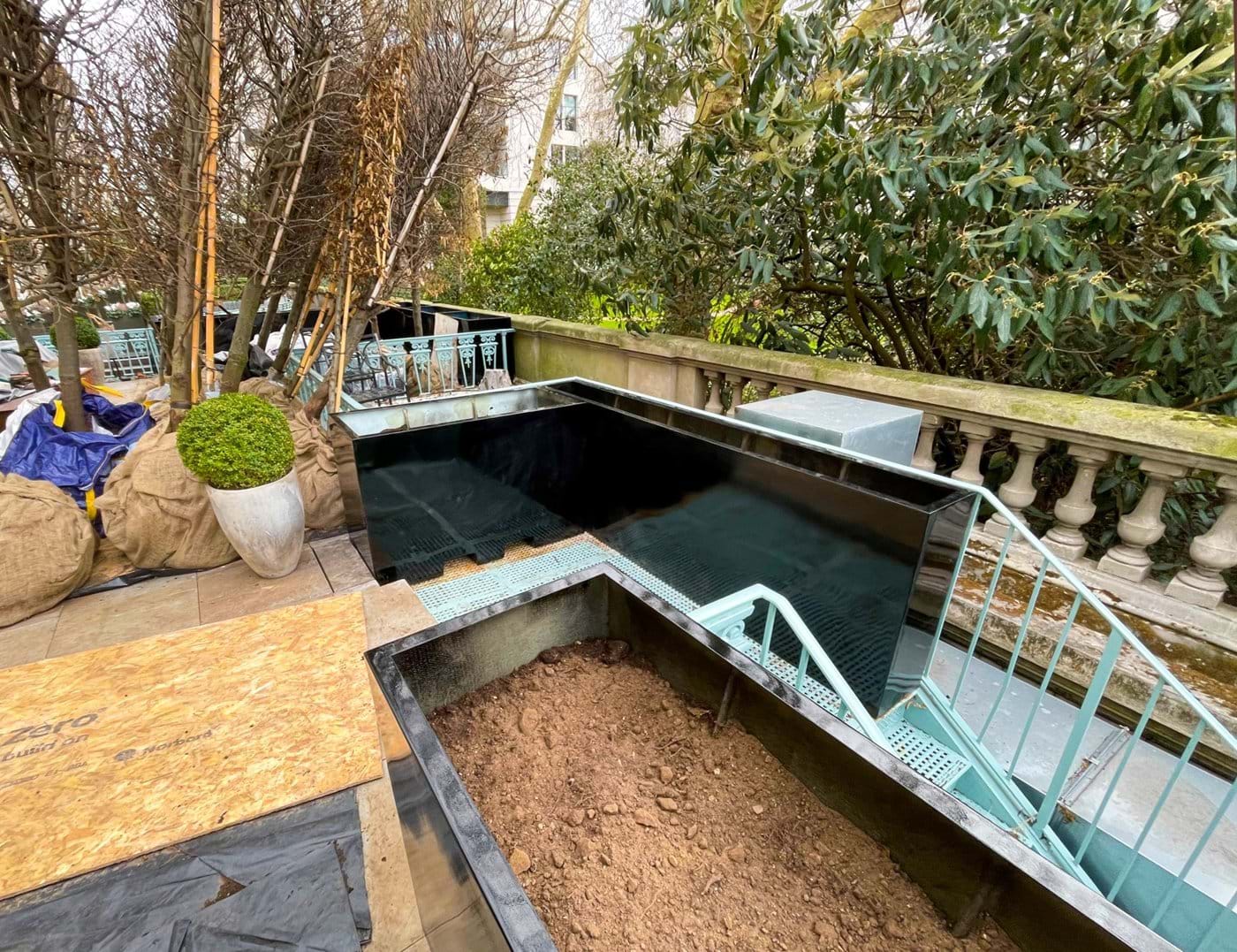 Bespoke Fibreglass Planters for Terrace | Livingreen Design